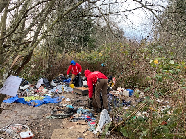 City, Local Partners Clean Up Transient Camps | Troutdale OR